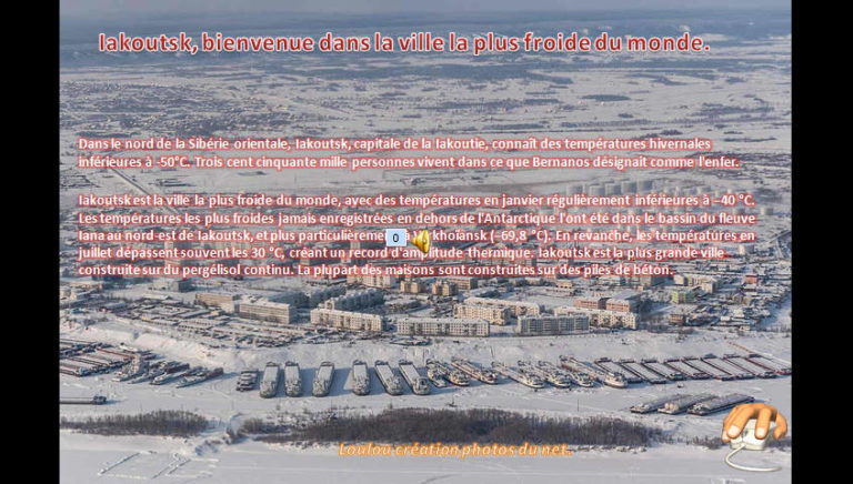 Iakoutsk ville la plus froide du monde